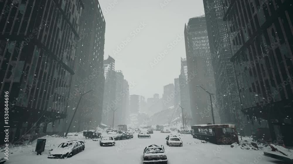Nuclear winter in a big city and its consequences after the explosion ...