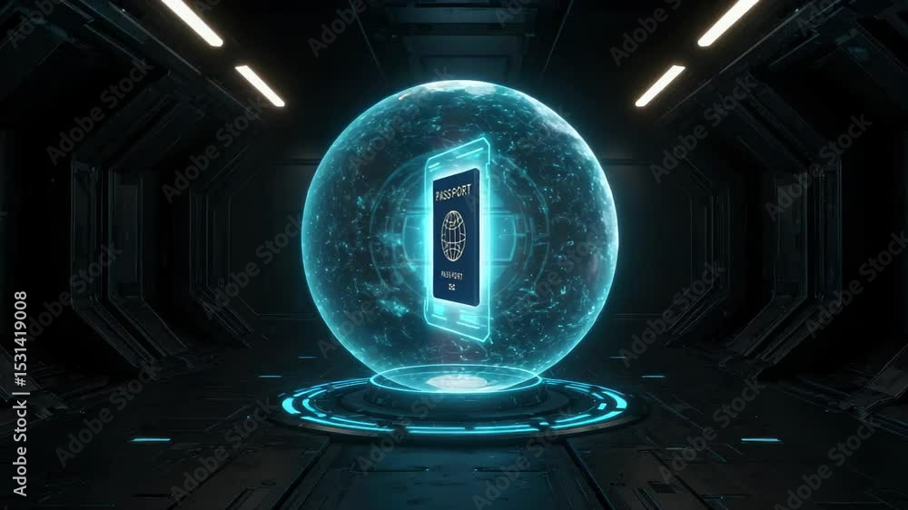 Futuristic passport verification with augmented reality hologram ...