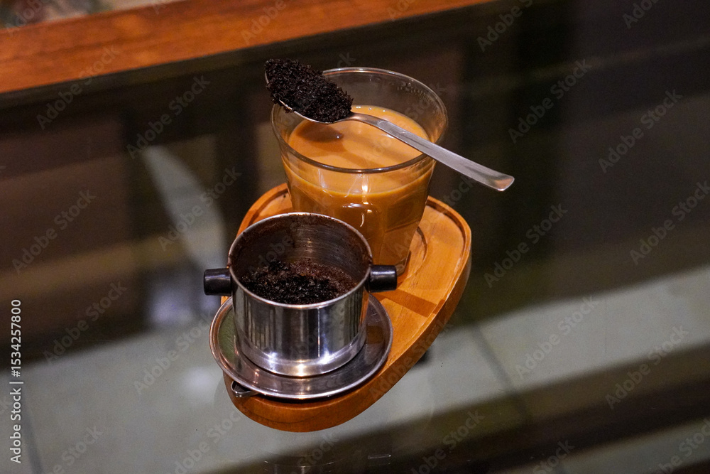 Plakát Vietnamese Drip Coffee, Indonesia, captured on June 16, 2025 ...