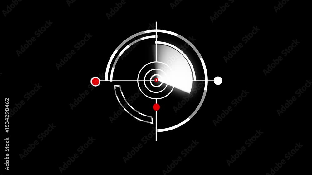 Rader Hud technology signal waves animated Location detection Military ...