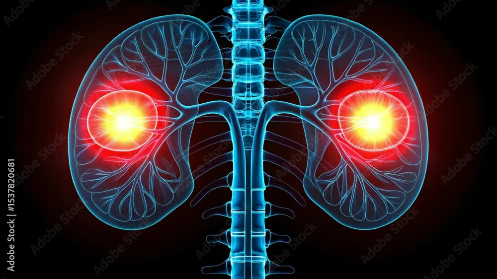 High-resolution medical animation showcasing a detailed anatomical ...