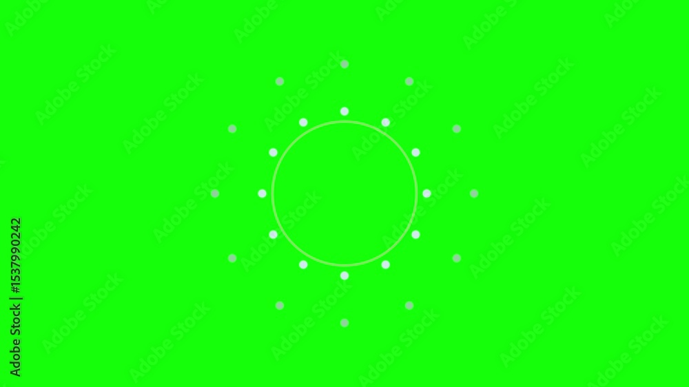 Circle Pop 3 Types (Green Screen) 4K | Abstract Bubble Animation for ...