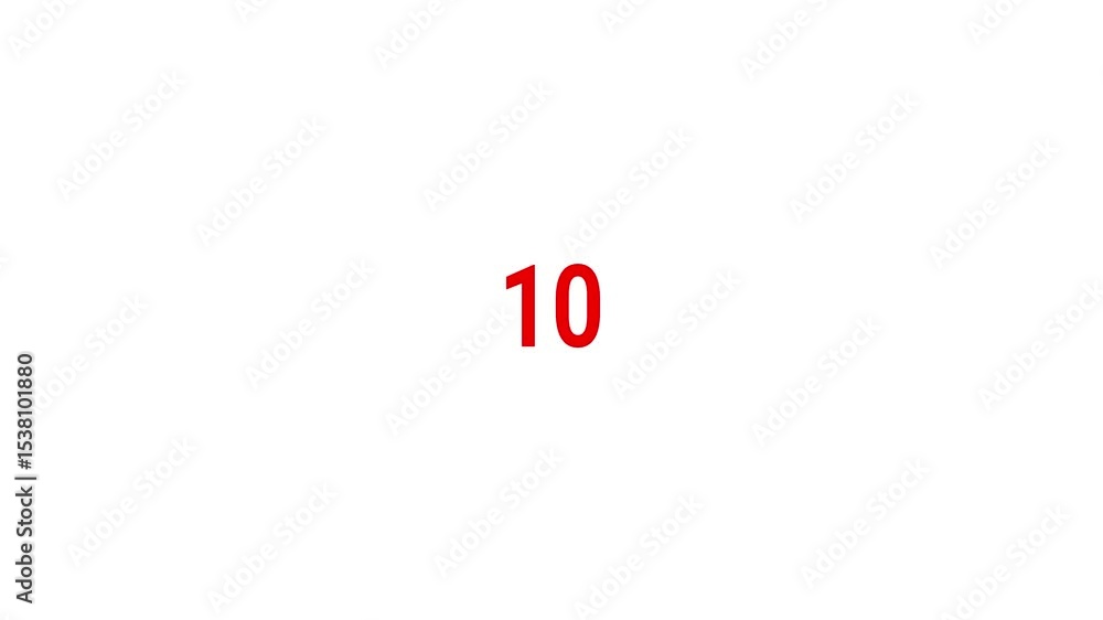 Countdown timer from 15 to 0 seconds real time. Modern flat design of ...