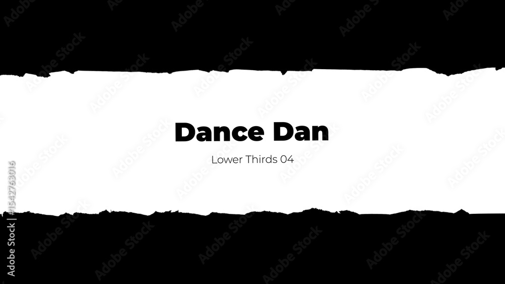 Ripped Paper Lower Third 04 Stock Template | Adobe Stock