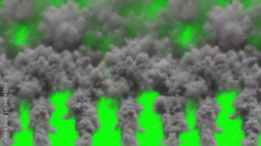 Endless Rising Smoke Steam Wall Loop – Realistic VFX Element in 4K ...