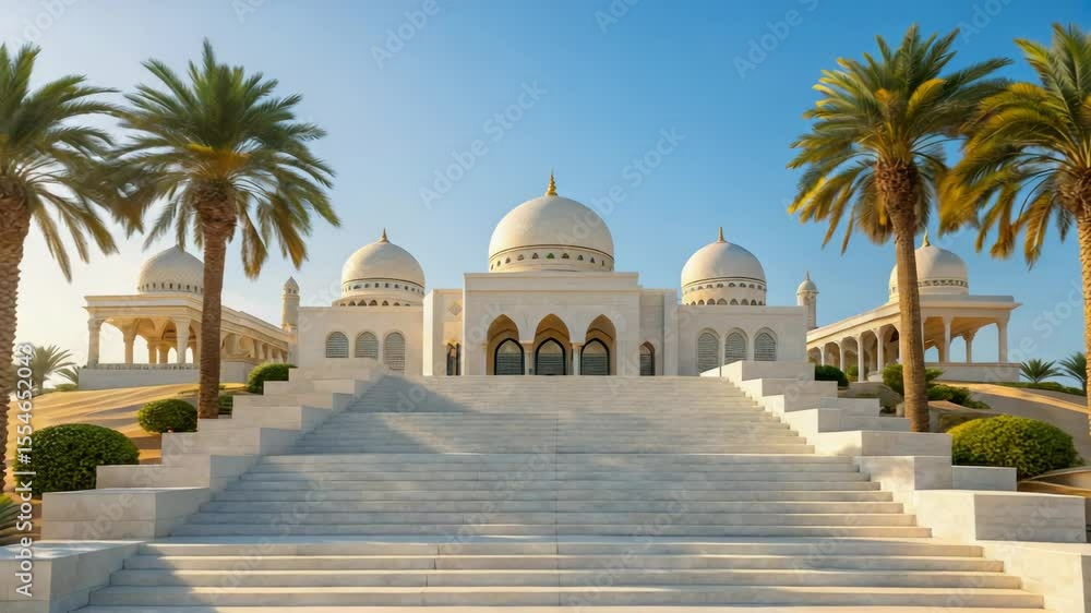 Explore the stunning Sheikh Zayed Mosque with golden domes and lush ...