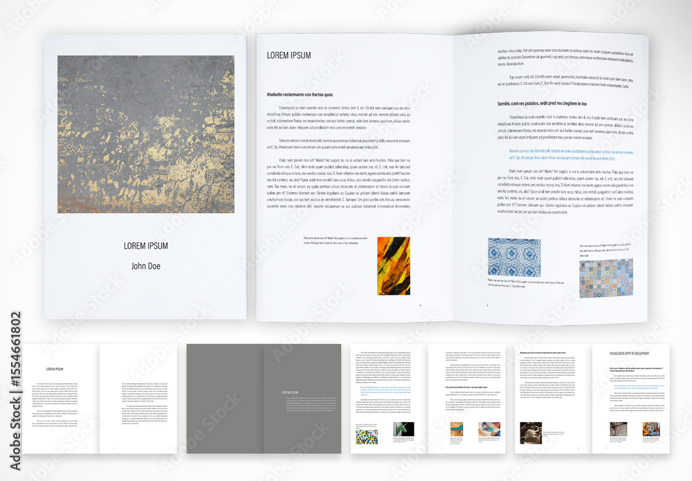 Modern Report or Thesis Template Stock Template | Adobe Stock