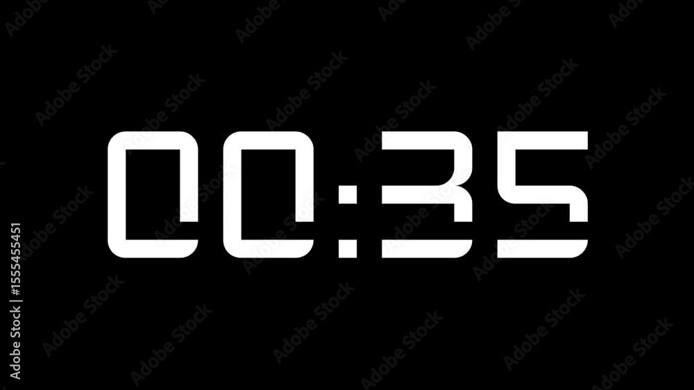 40 second countdown timer digital clock perfect visual for ...