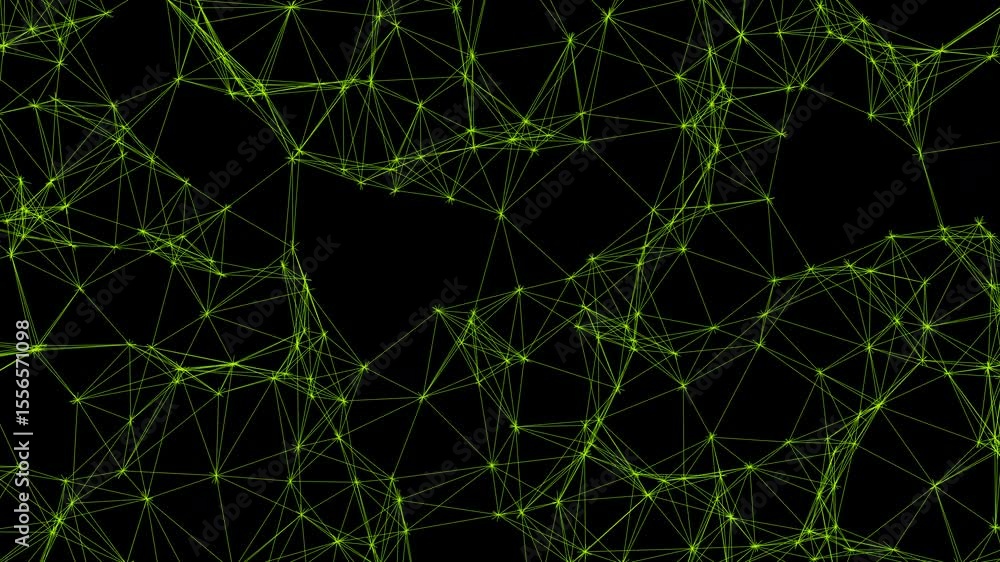Smooth movement of a geometric shape animated in space in the form of a ...