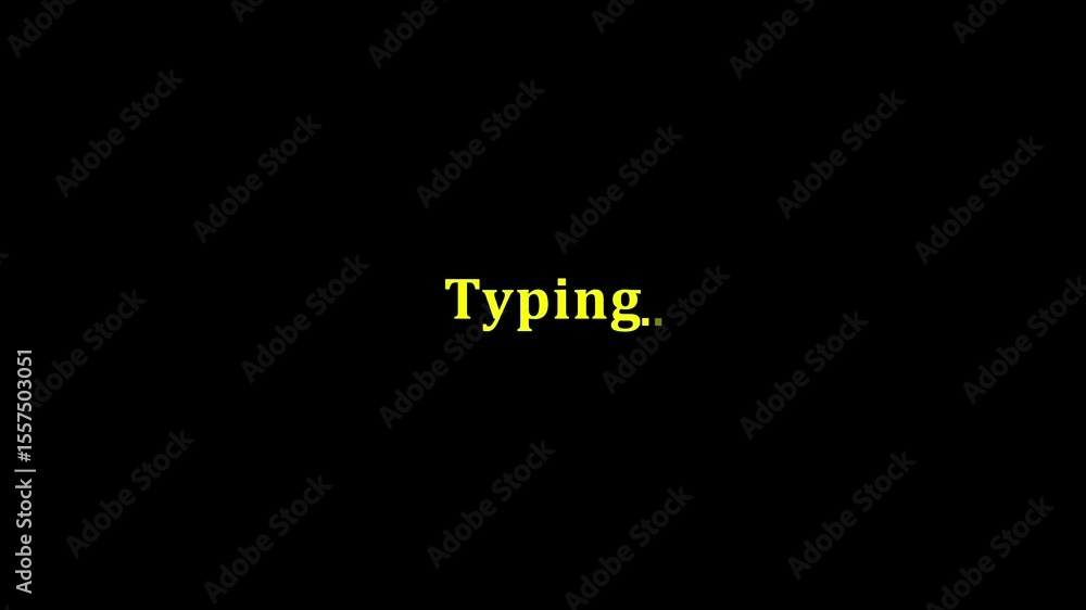 Typing loading dots on transparent background with alpha channel ...