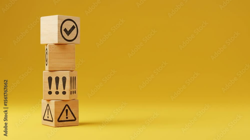 Compliance & Risk Management Concept: Wooden Blocks with Legal & Safety ...