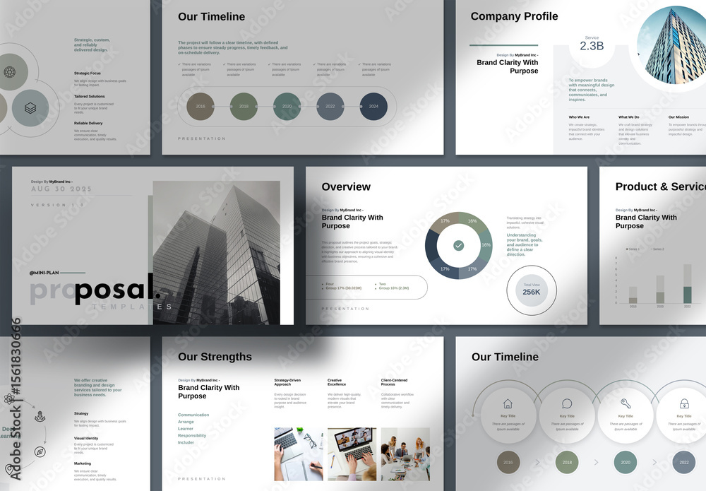 A1-Project Proposal Presentation Template Stock Template | Adobe Stock