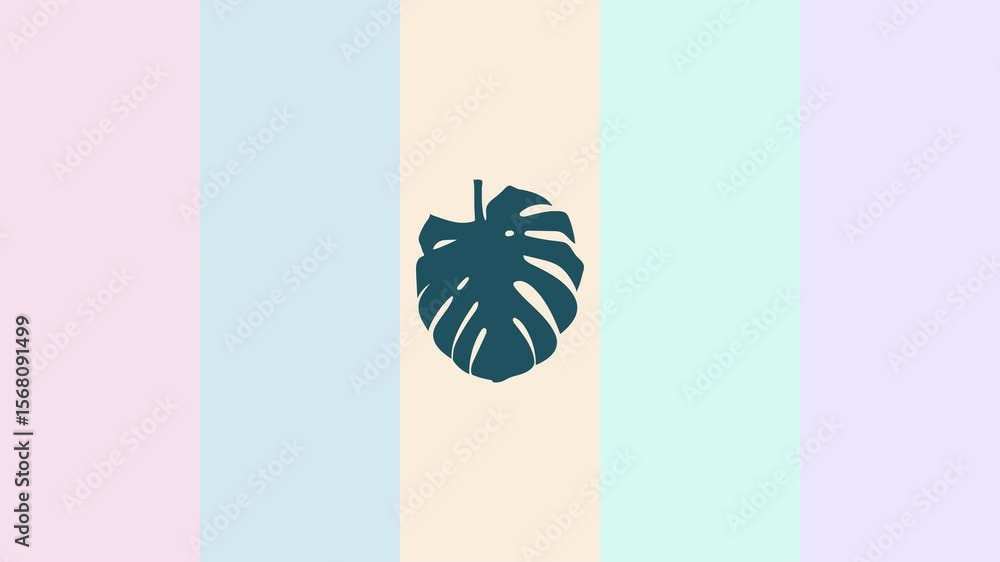 Monstera leaf silhouette. Floral. Palm leaves. Monsters. Leaves appear ...