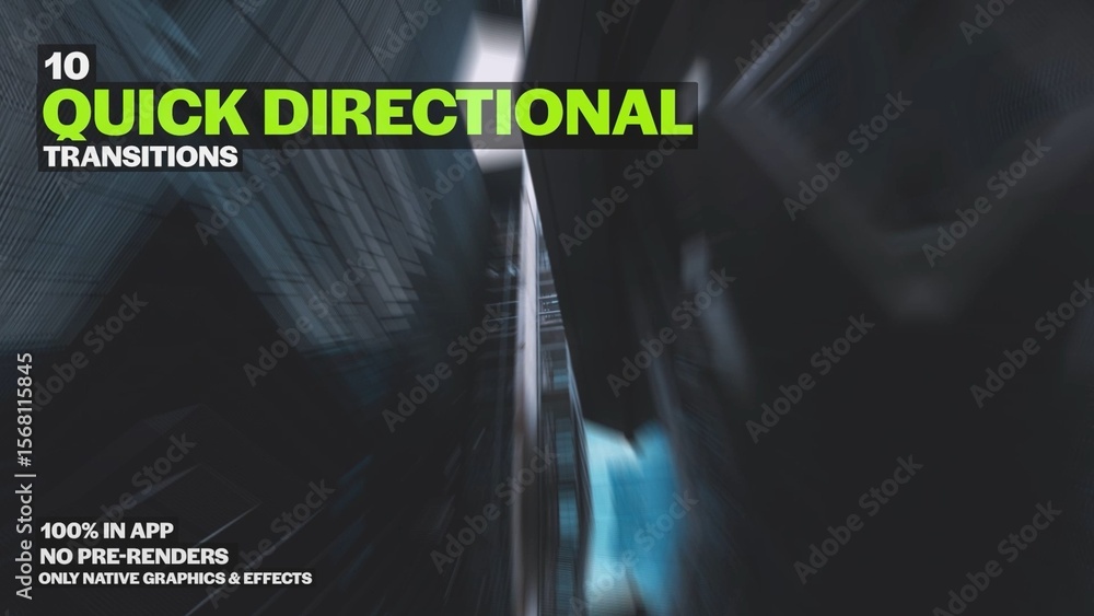 Quick Directional Transitions | Seamless Drag and Drop Cuts 素材庫範本 ...