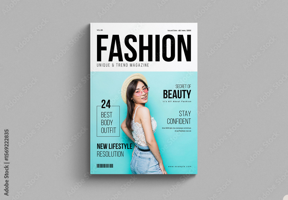 Magazine Cover Layout Design Template Stock Template | Adobe Stock