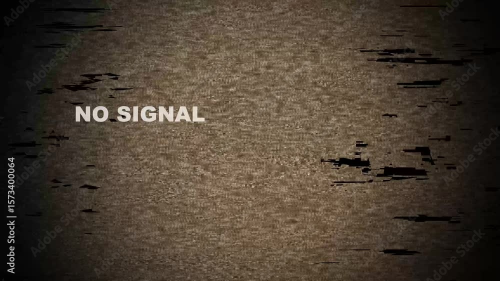 No signal on old tv, signal loss animation ,tv glitch effect ,TV noise ...