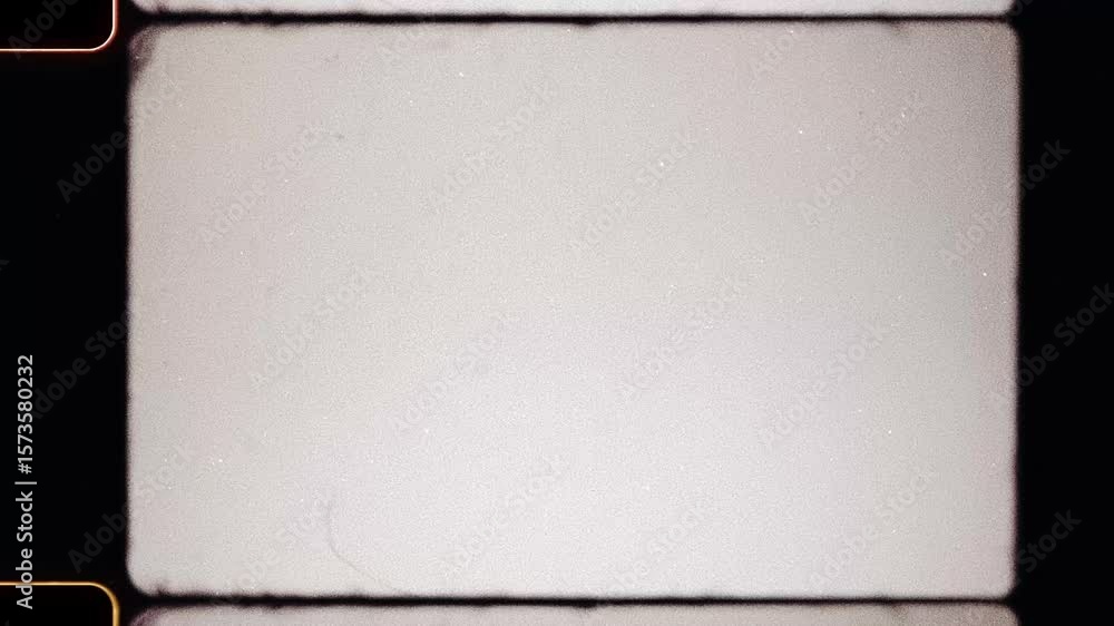 Blank Retro 16mm Film Scan Overlay with Vintage Grain, Dust, Scratches ...
