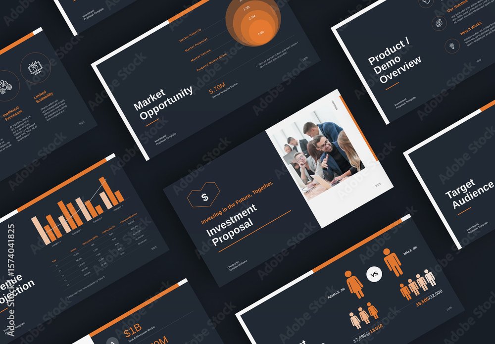 Investment Proposal Presentation Template Stock Template | Adobe Stock