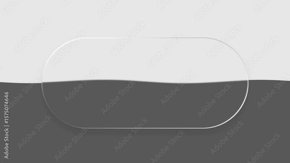 Liquid glass template animation demonstrating a translucent button ...