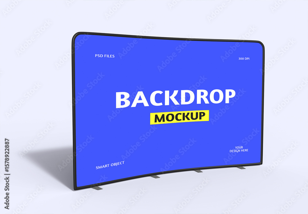 Curved Backdrop Mockup Template Stock Template | Adobe Stock