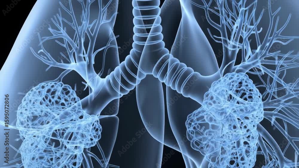 Animated Lung Anatomy: Detailed Medical Visualization of Respiratory ...