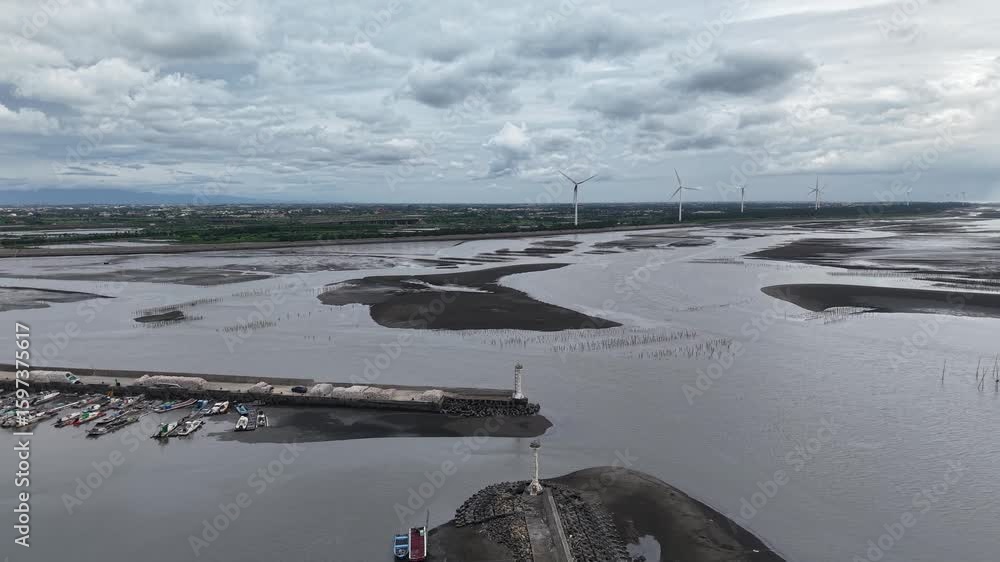 Coastal scenery, coastal areas, drone aerial photography, estuaries ...