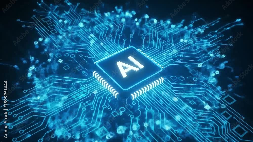 Advanced ai chip technology video Microprocessor Connecting with ...