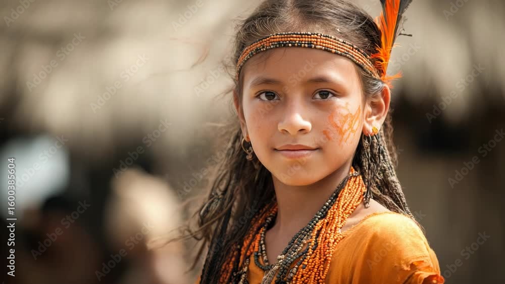 Stockvideo Highlights indigenous rights and cultural heritage | Adobe Stock