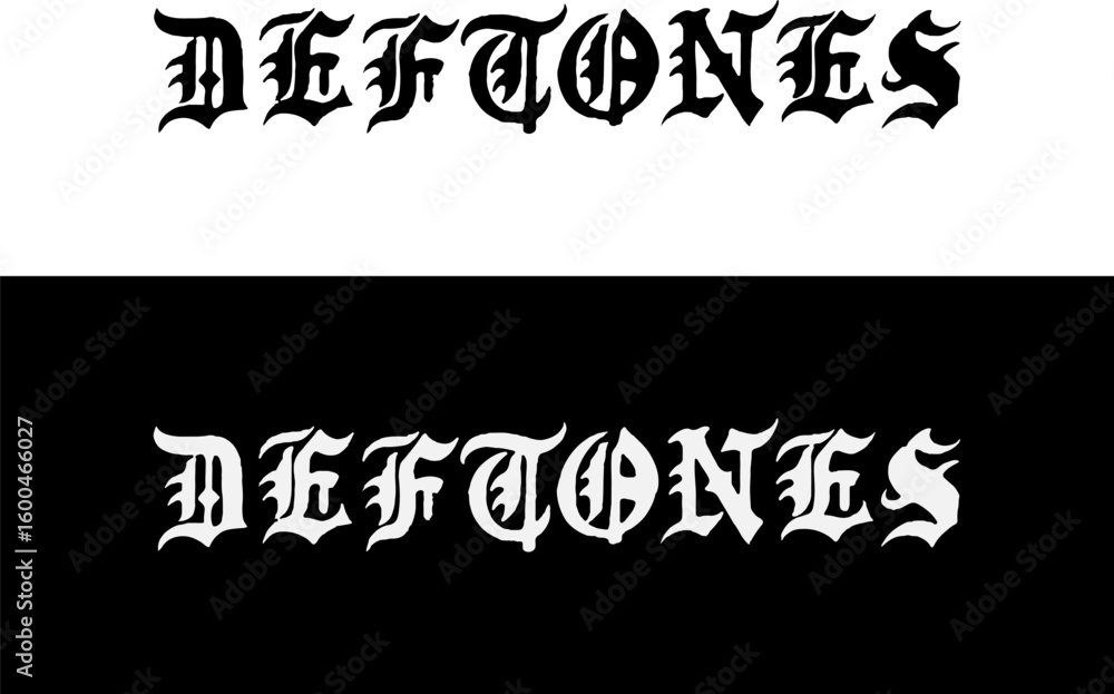 Plakát deftones typography design font fanart logo – Obraz na Zeď ...