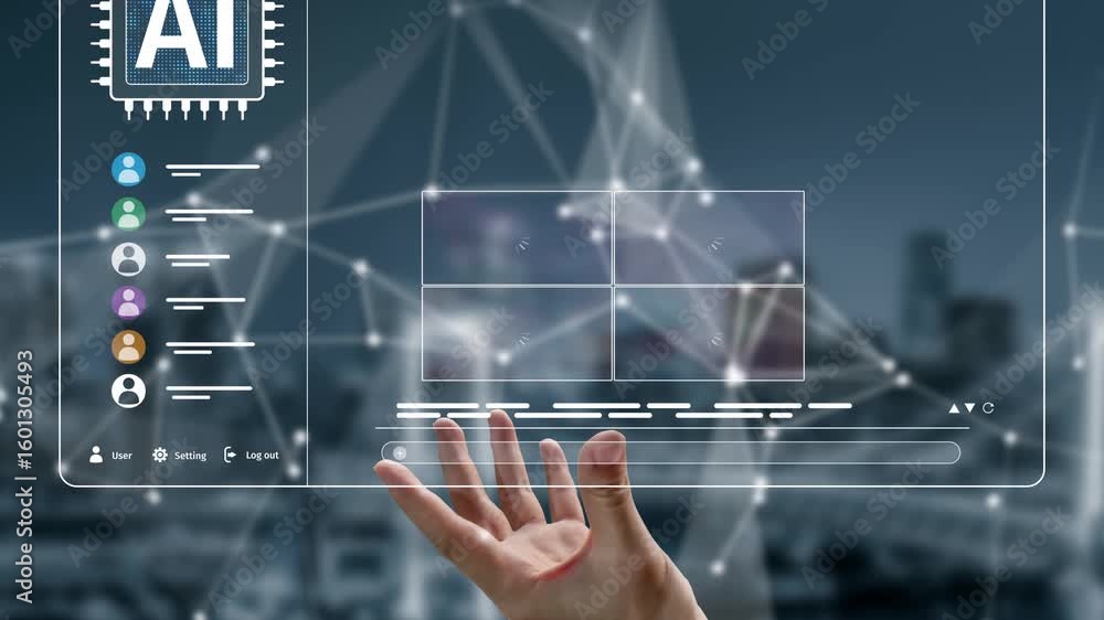AI platform generating art images with dynamic interface. AI-generated ...