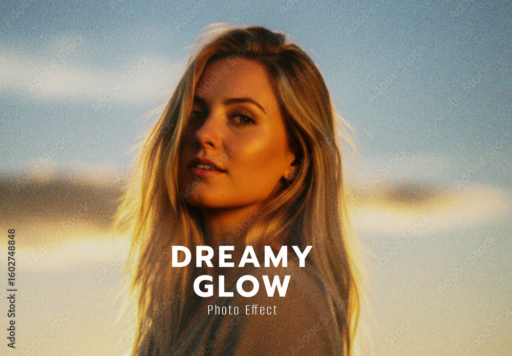 Dreamy Glow Photo Effect Photoshop Stock Template | Adobe Stock