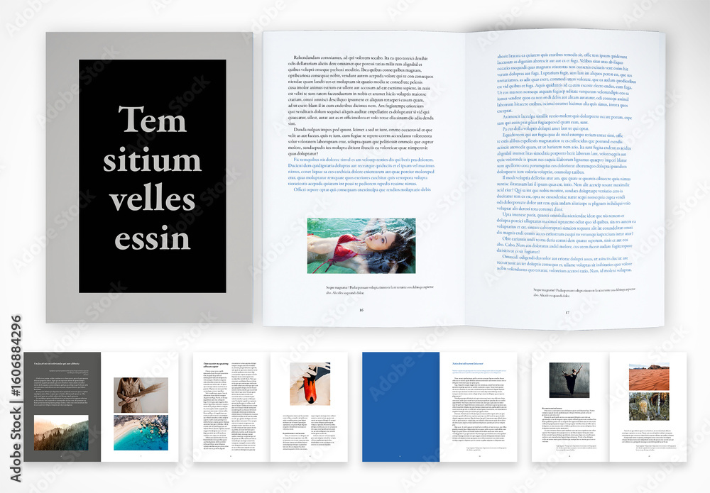 Clean Editorial Brochure Layout Stock Template | Adobe Stock