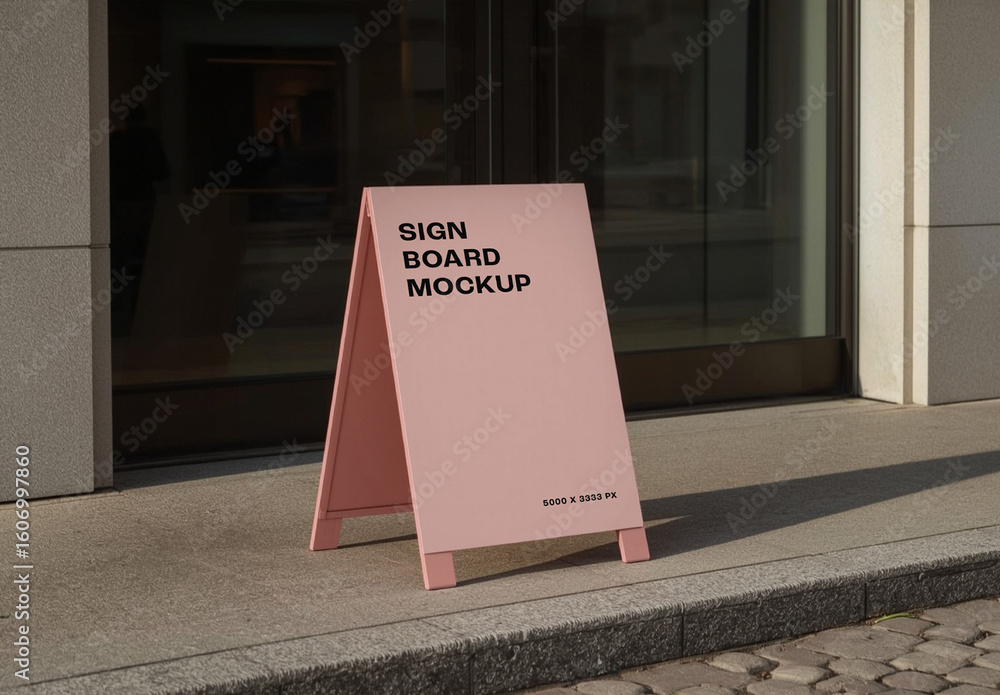 Urban Signboard Mockup Stock Template | Adobe Stock