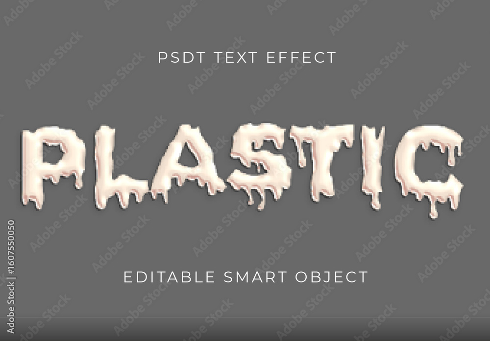 Beige Slime Texture Font Dripping Surface Text Effect Stock Template ...