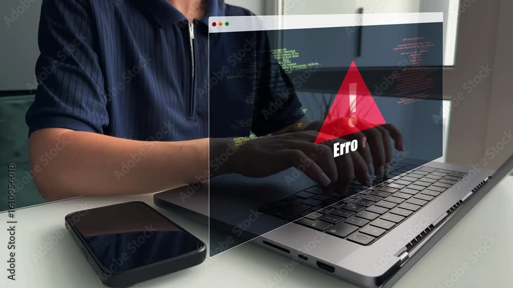 System warning caution,malware attack,ransomware data breach.Virus ...