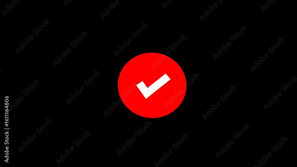 check tick mark icon animation, check mark sign, verify complete check ...