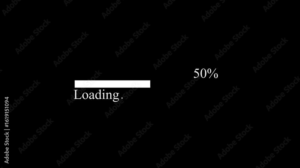 Loading Icon Animation. neon icon Loading bar downloading bar loading ...