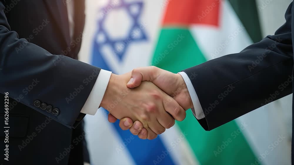 Tense Yet Hopeful Handshake Between Israel and Palestine Delegates ...