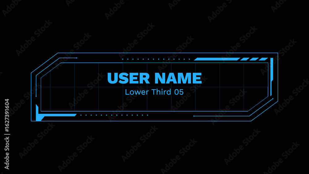 Digital Lower Third 05 Stock Template | Adobe Stock