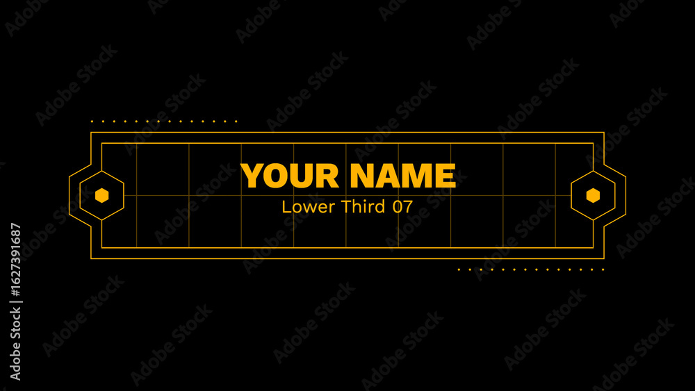 Digital Lower Third 07 Stock Template | Adobe Stock