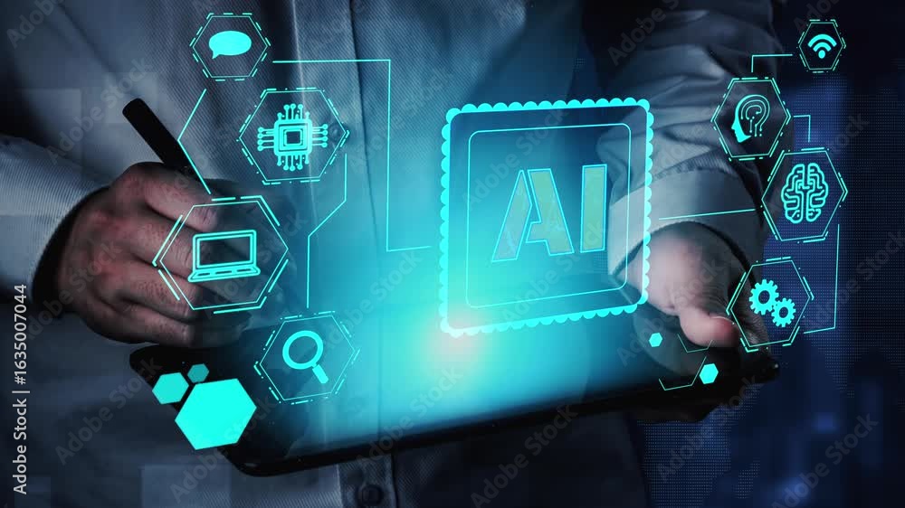 AI Assistant Brain Processor with LLM Technology, Big Data, Machine ...
