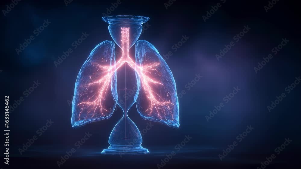Dynamic animation depicting respiratory distress with subglottic ...