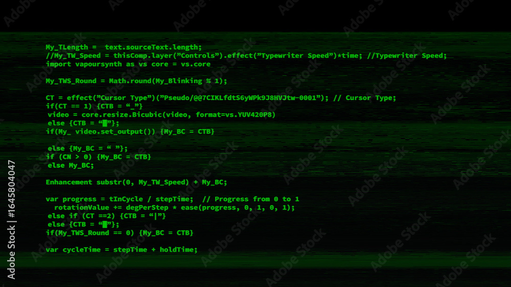 Typewriter Text II CRT Monitor Animated Text Effect Stock Template ...