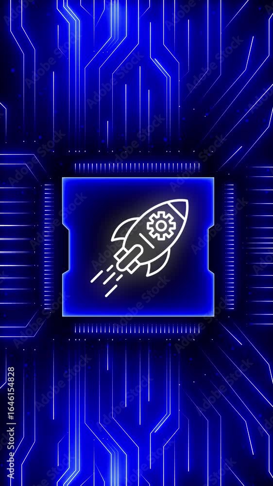Rocket Successful launch icon animation .shuttle rocket takes off ...