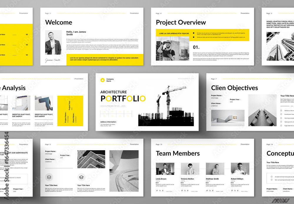 Modern Architecture Portfolio & Project Proposal Presentation Template ...