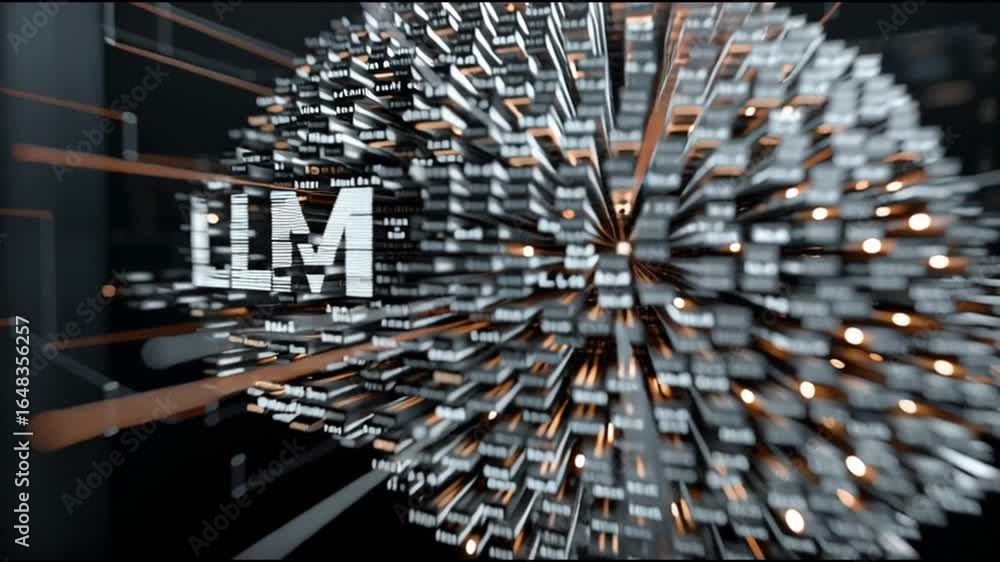 Large Language Model. LLM. AI training. Deep learning. Machine learning ...
