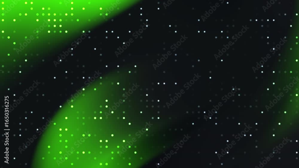 Dots Best Video Backgrounds Green Abstract Aura with Flowing Particles ...