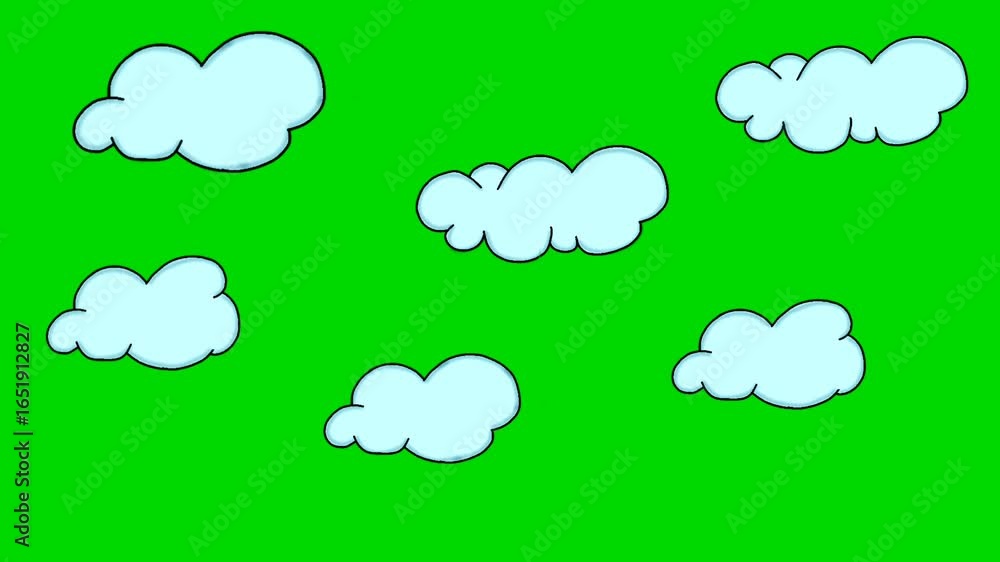 green screen animation clouds, free animation green screen clouds for ...