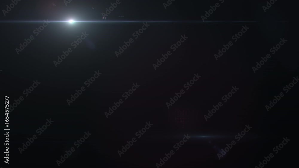 Optical Lens Flares Light Moving Left to Right, 3 angles: central ...