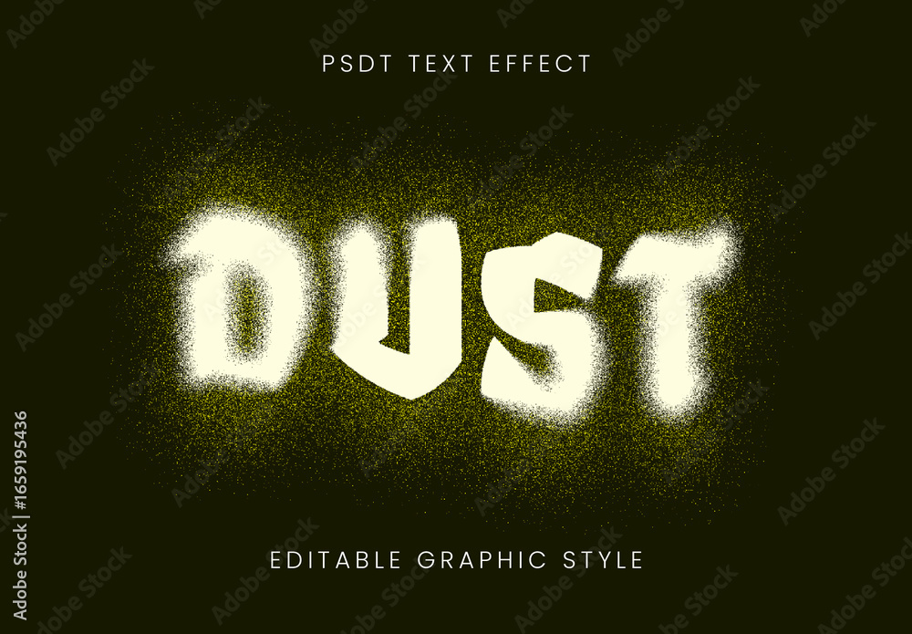 Dust Spray Powder Text Effect Stock Template | Adobe Stock